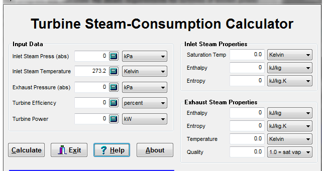 Turbine Steam-Consumption Calculator v2.3