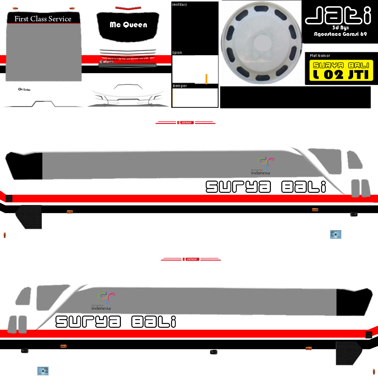 Kumpulan Livery Bus Simulator Indonesia V7 - Livery Bus Simulator