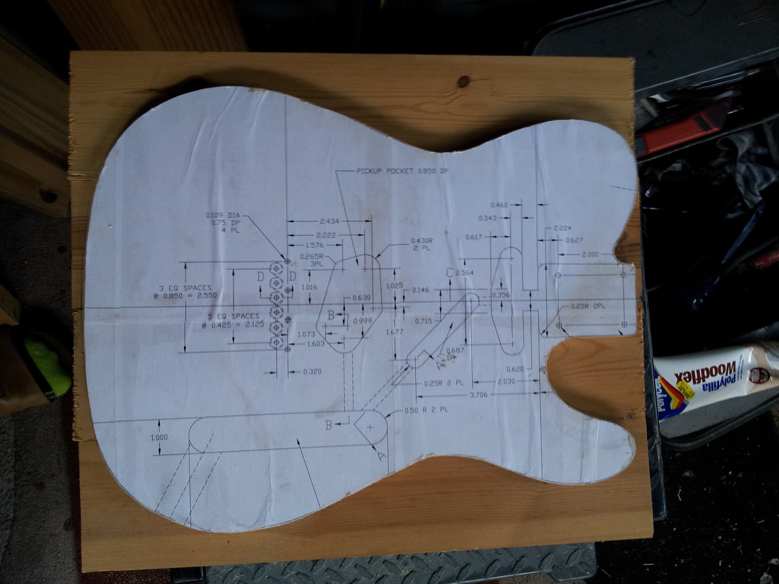 DLP Guitars: Telecaster Project - 2 - More Template Tuning
