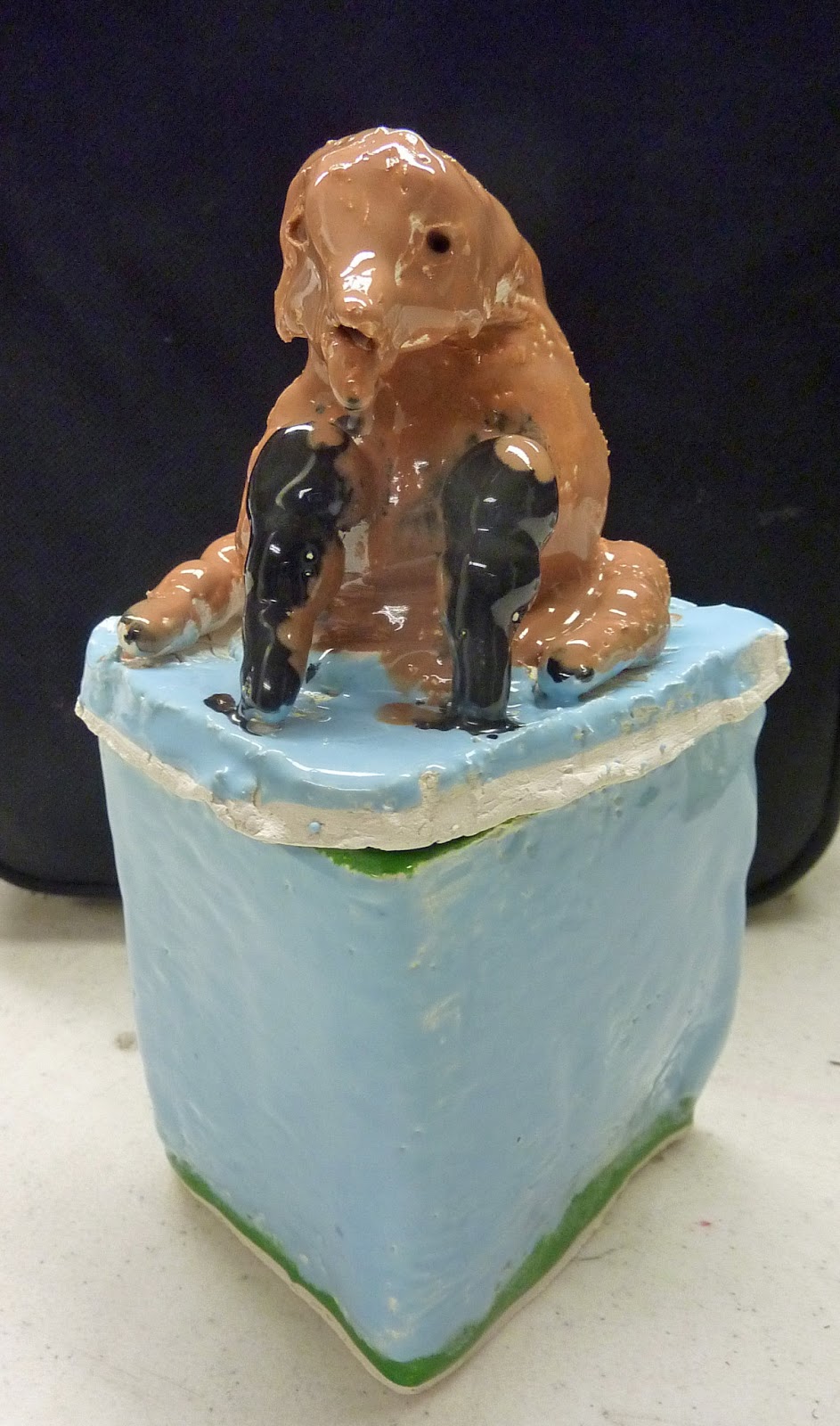 P. C. K. Art Room : 6th Grade Clay Gargoyle Sculptures