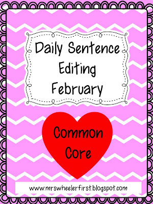 Mrs. Wheeler's First Grade Tidbits: A Valentine Freebie!