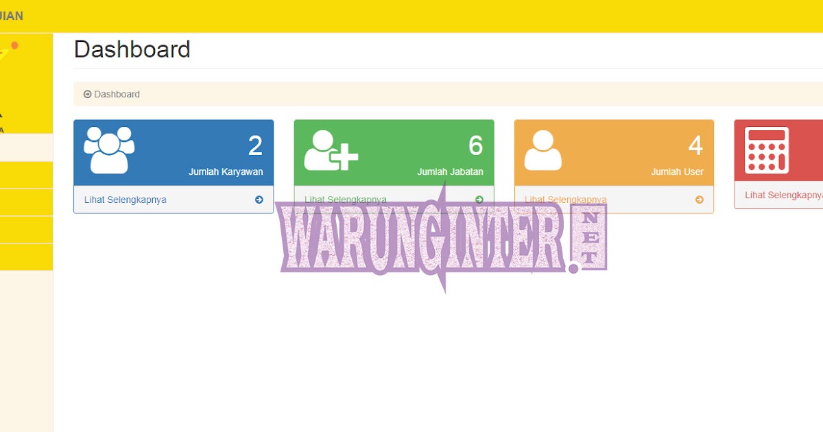 Aplikasi Sistem Penggajian Berbasis Web Menggunakan PHP dan MYSQL - Warung Internet
