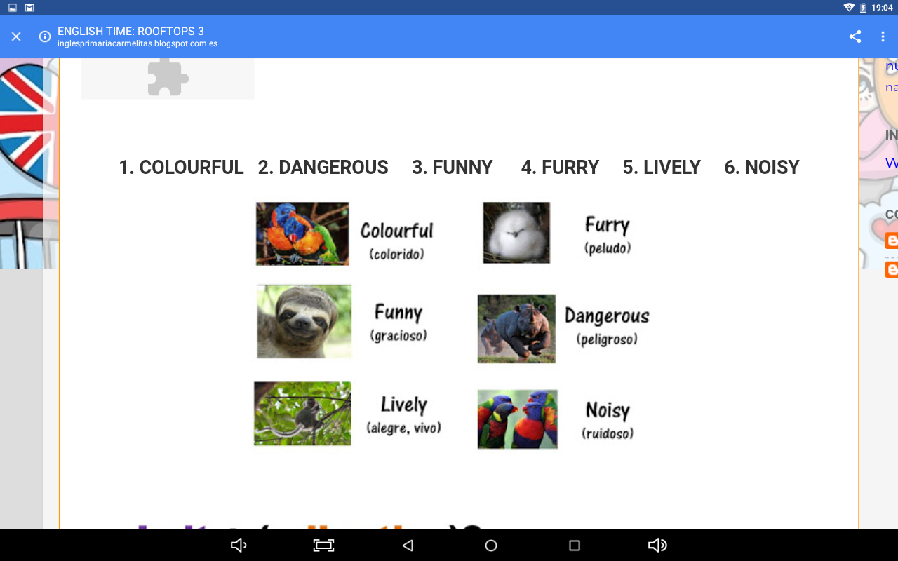 Resources4myclass: Unit 5: At the zoo