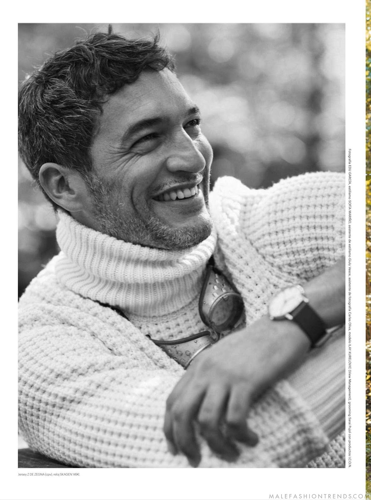 Ilay Kurelovic se abriga en básicos de otoño para Men's Health España