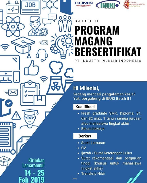 Rekrutmen Magang PT INUKI (Persero) Tahun 2019 - Lowongan Kerja Medan ...