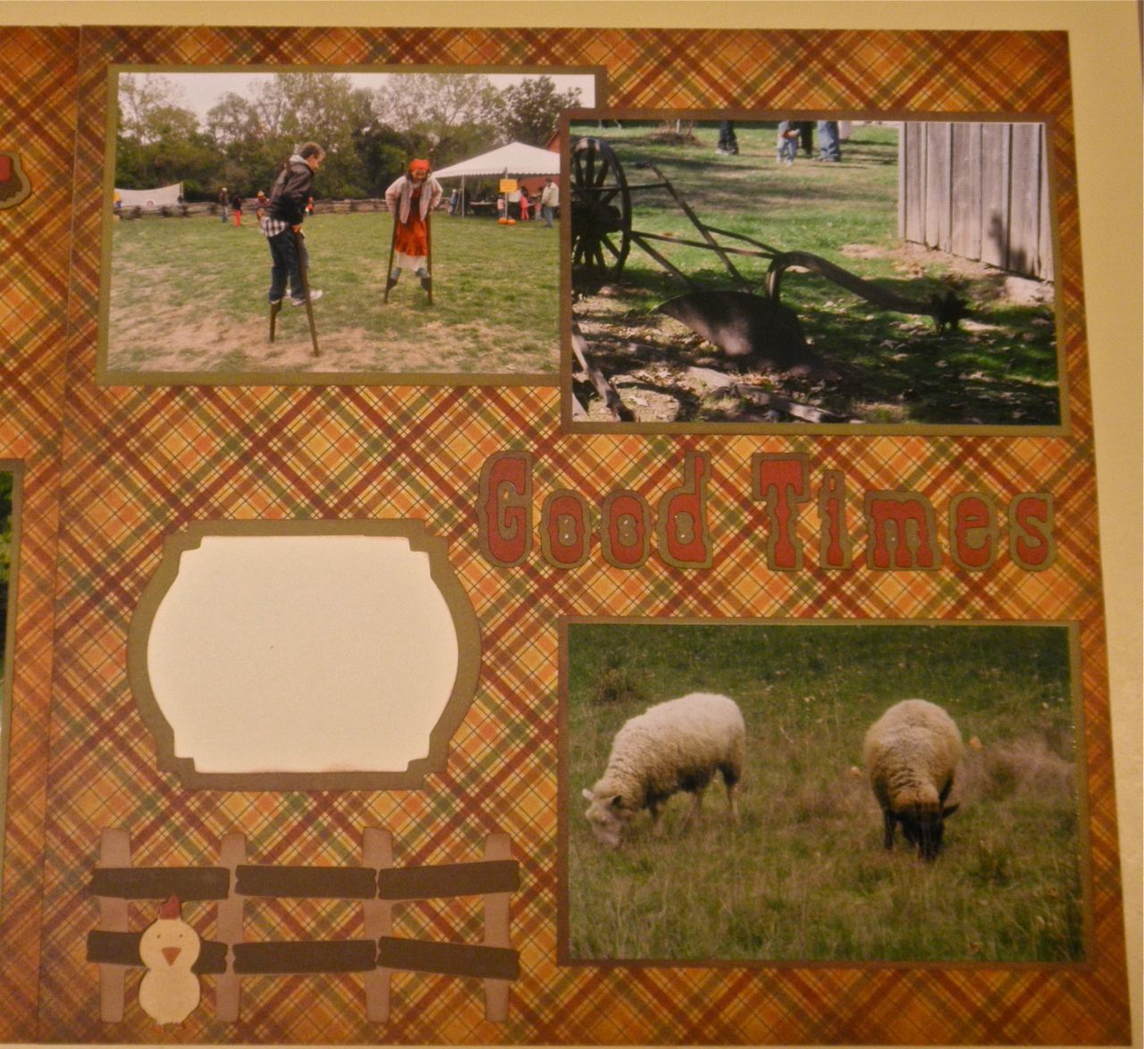 Cricut Crazy Scrapper: Country Life layout