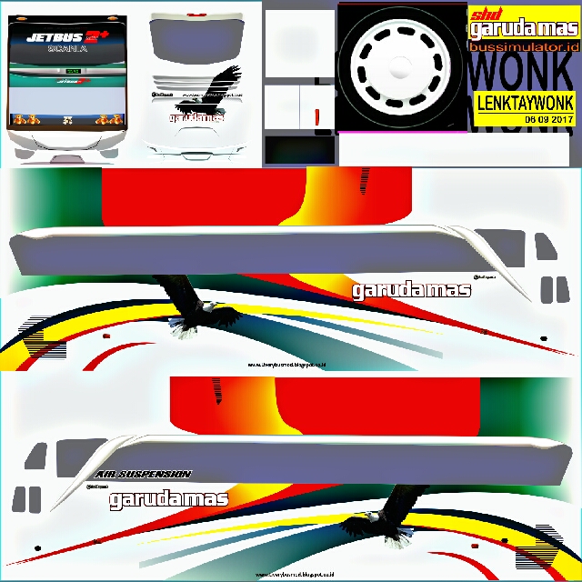 Livery Bus Simulator Indonesia Jernih PNG Bagian V7 | Download Livery ...