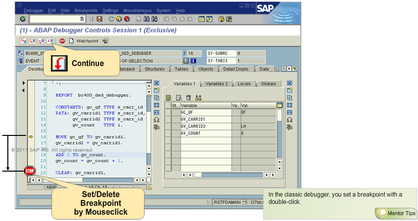 SapSystemsOfReza: TAW10 - BASIC ABAP LANGUAGE ELEMENT
