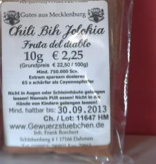 Gewürzstübchen´s Tipps: Bhut/Bih Jolokia