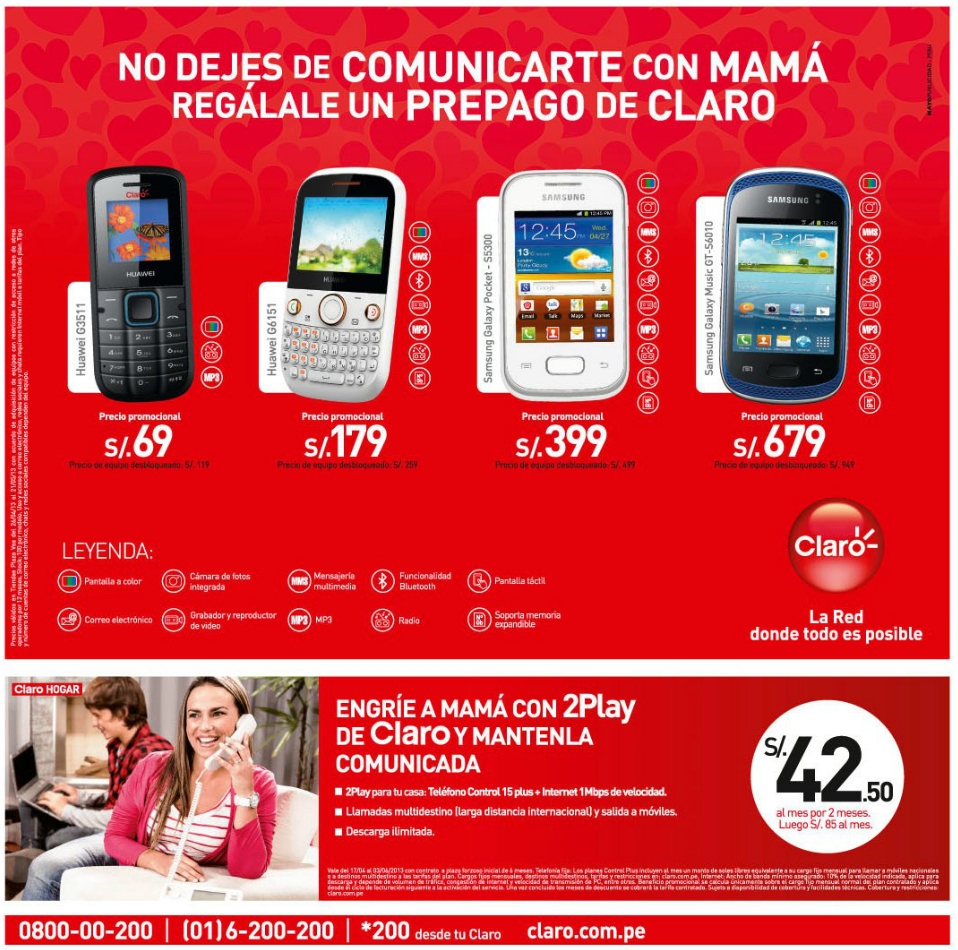 CLARO QUE TIENES MAS: Promoción Plaza Vea y Claro por el día de la Madre
