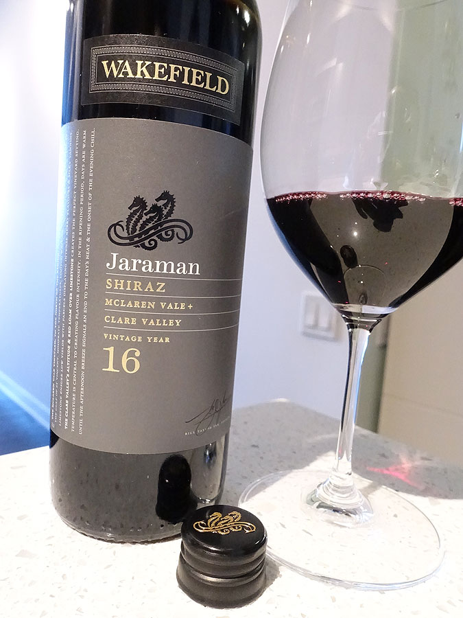 Wakefield Jaraman Shiraz 2016 (Australia) - Wine Review (Bottle 2)