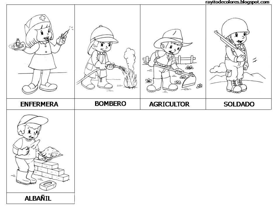Rayito de Colores: Profesiones y oficios