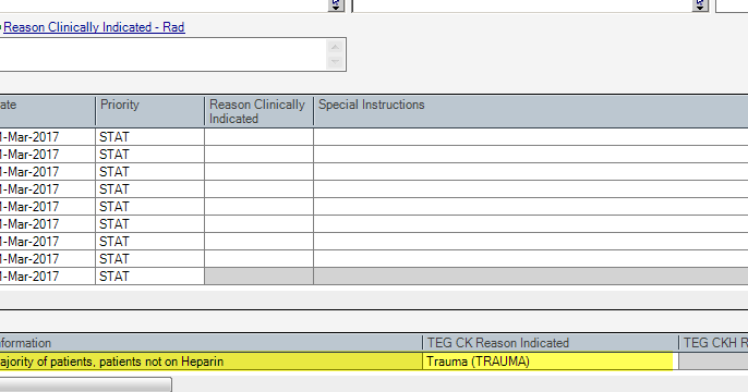 UK Trauma Protocol Manual: Trauma Labs