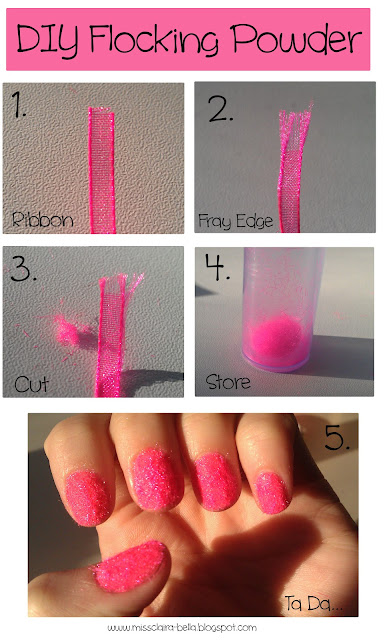 Miss Claira-Bella: Fluffy Flock Nail Art
