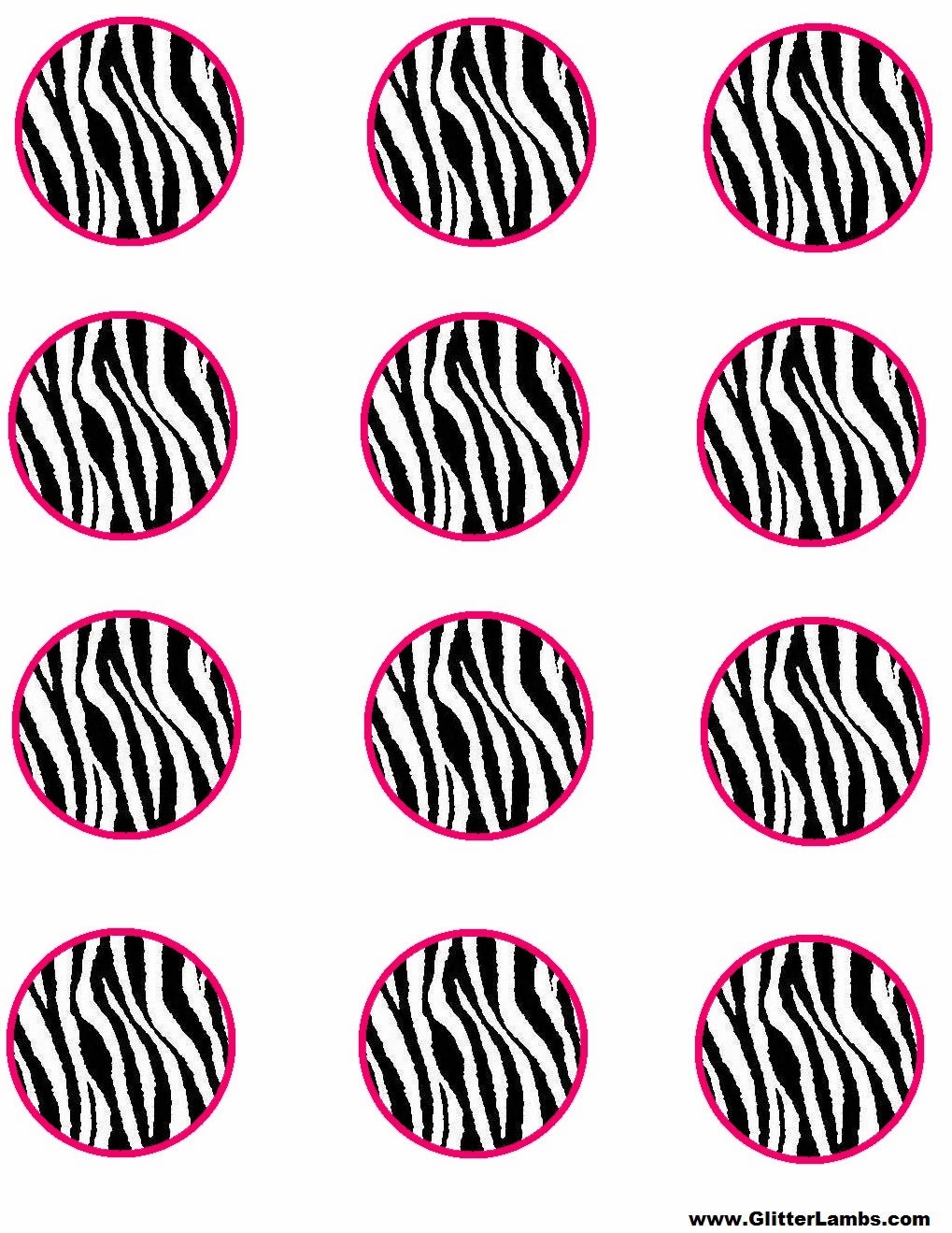 Gorgeous Zebra Party Free Printable Kit. - Oh My Fiesta! in english