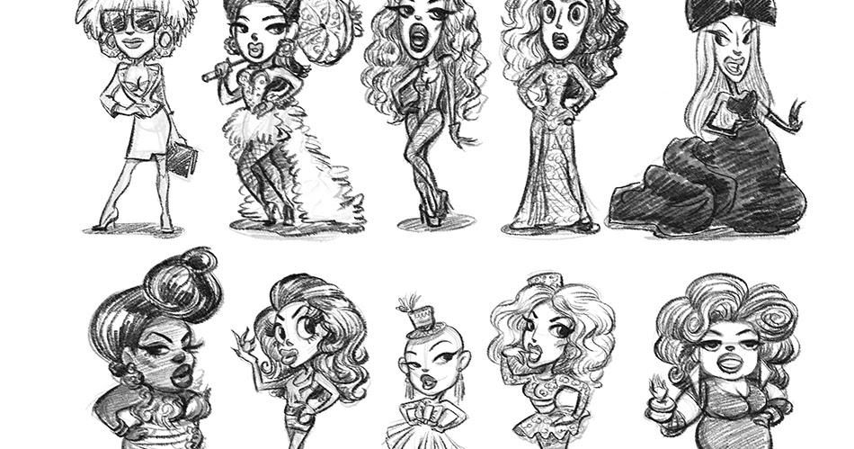 Tina Nawrocki - Art and Animation: Drag QUEENS