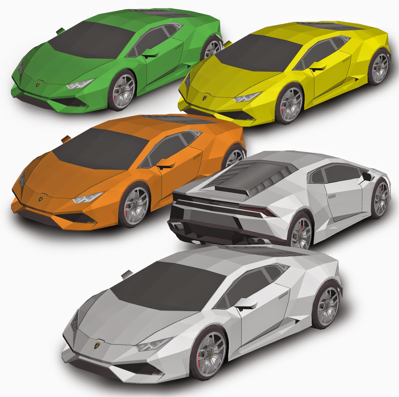 Wongday Papercraft: Lamborghini Huracán