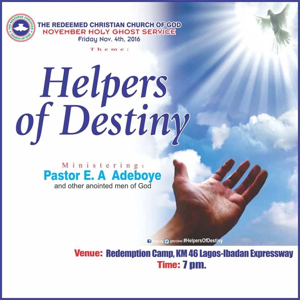 Rccg November Holyghost Service. - MEKINGSON NEWS