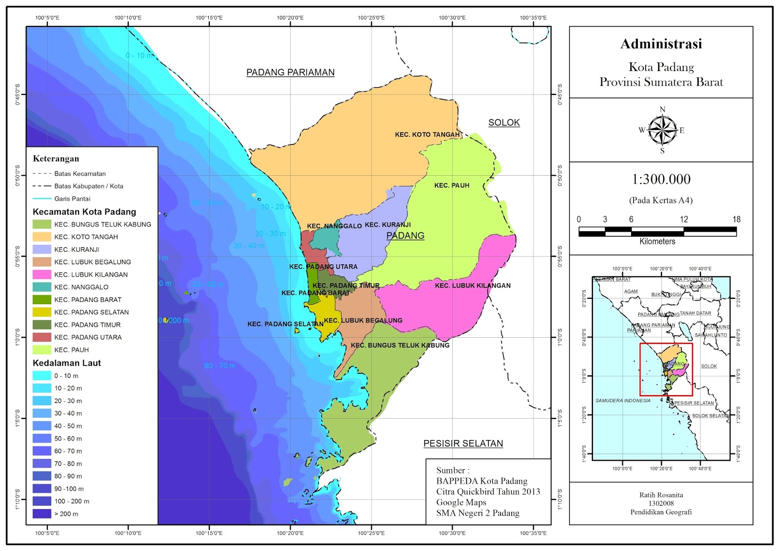 GUBUK DERITA: Peta Administrasi Kota Padang