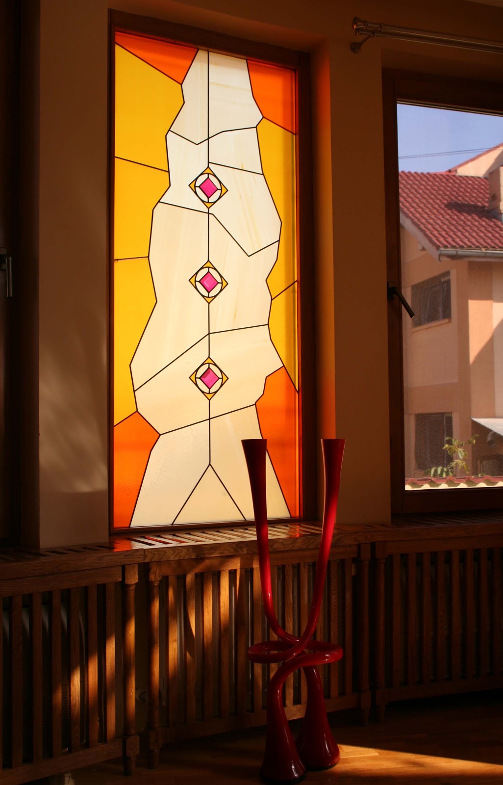 vitralii aplicate, vitralii autentice, geam sablat, obiecte decorative ...