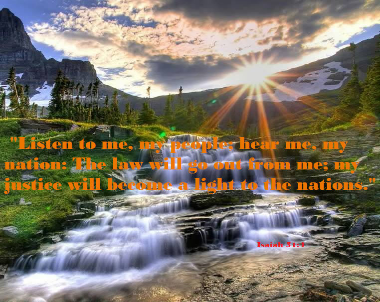 "JESUS TE AMA": Isaiah 51:4