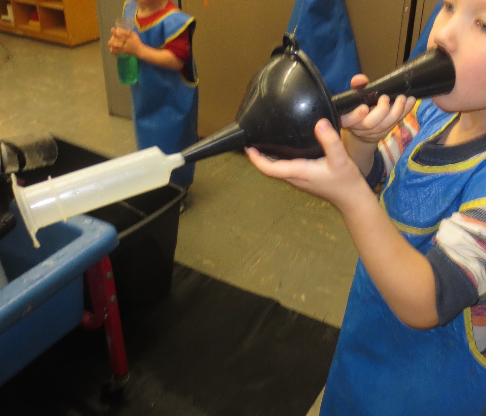 SAND AND WATER TABLES: Funnels