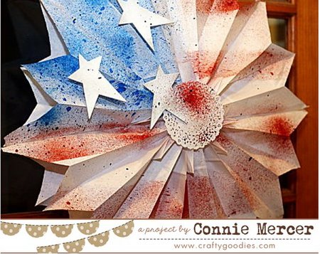 crafty goodies: Try it Tuesday~ A large paper Star from paper lunch bags!