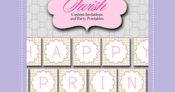 Free Printable Happy Spring Party Banner - Party Ideas | Party ...