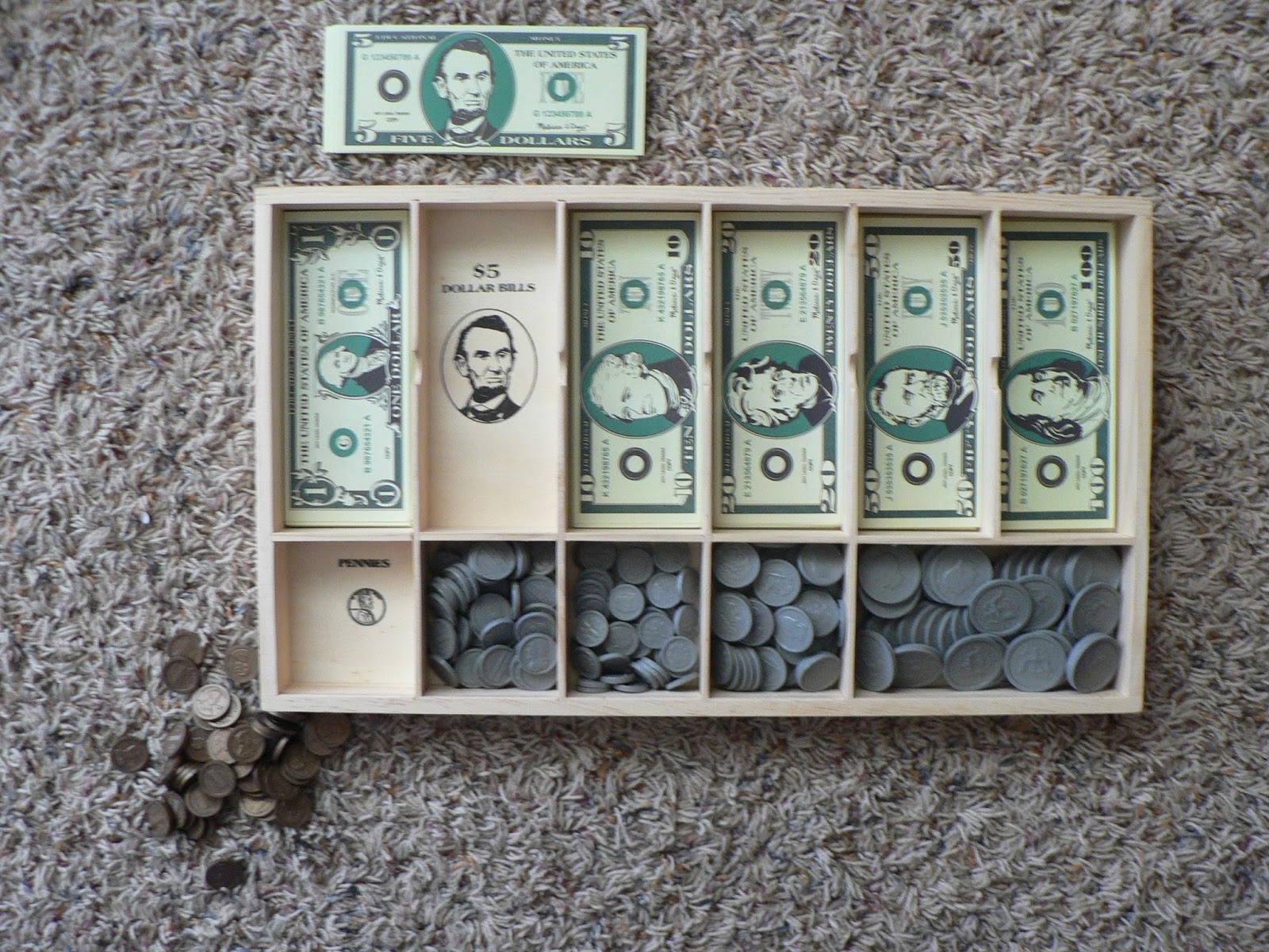 Schooling At Home Happenings: Melissa and Doug Money Tray and Making ...