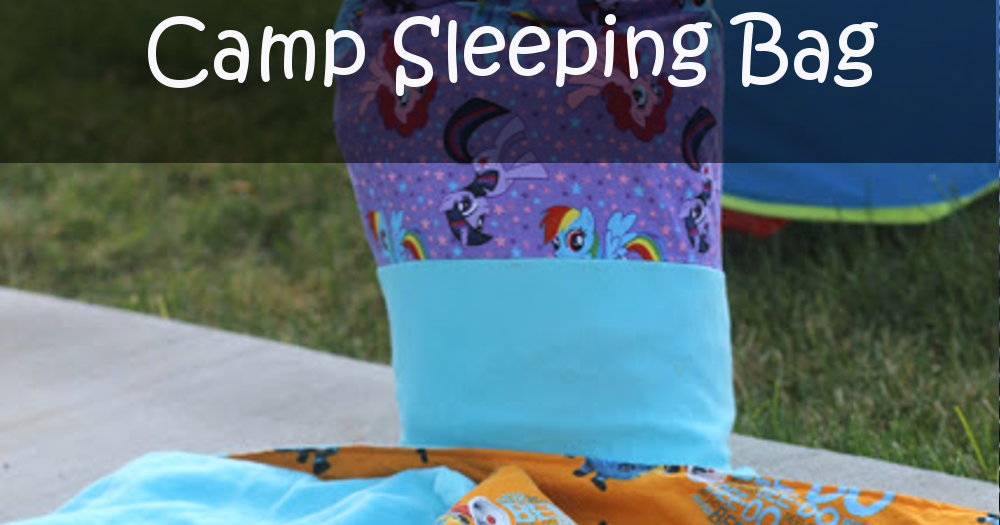 How to Make a Kids Camp Sleeping Bag Tutorial | Sew Simple Home