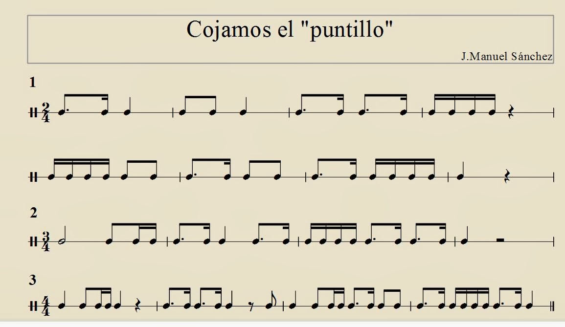 BLOG DE MUSICA: Practicamos con el "puntillo"