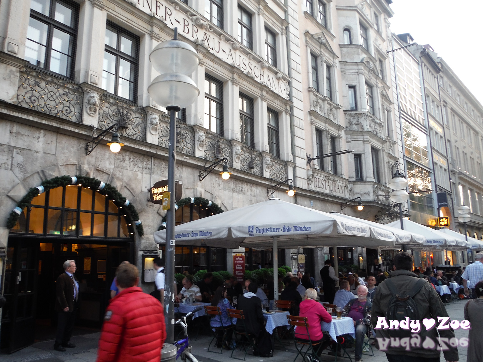 Andy與Zoe的旅行紀錄: 歐洲自助40天～ 德國 慕尼黑(München) 卡爾廣場(Karlsplatz) 附近的道地晚餐 - Zum ...