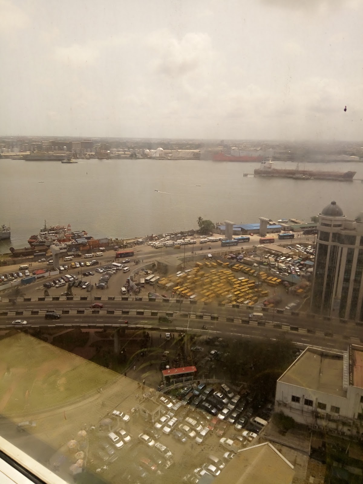 A View Of The Lagos Lagoon From A Height Of 200 Feet Above Sea Level ...