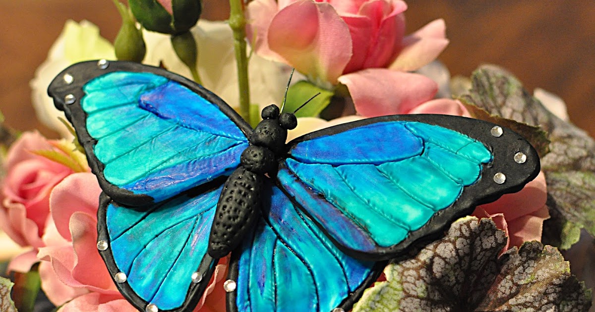 The Bake More: Blue Morpho Butterfly in Gum Paste