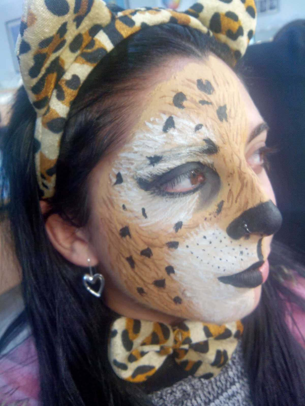 MELISA MAKE UP: Maquillaje de fauna completo, leopardo