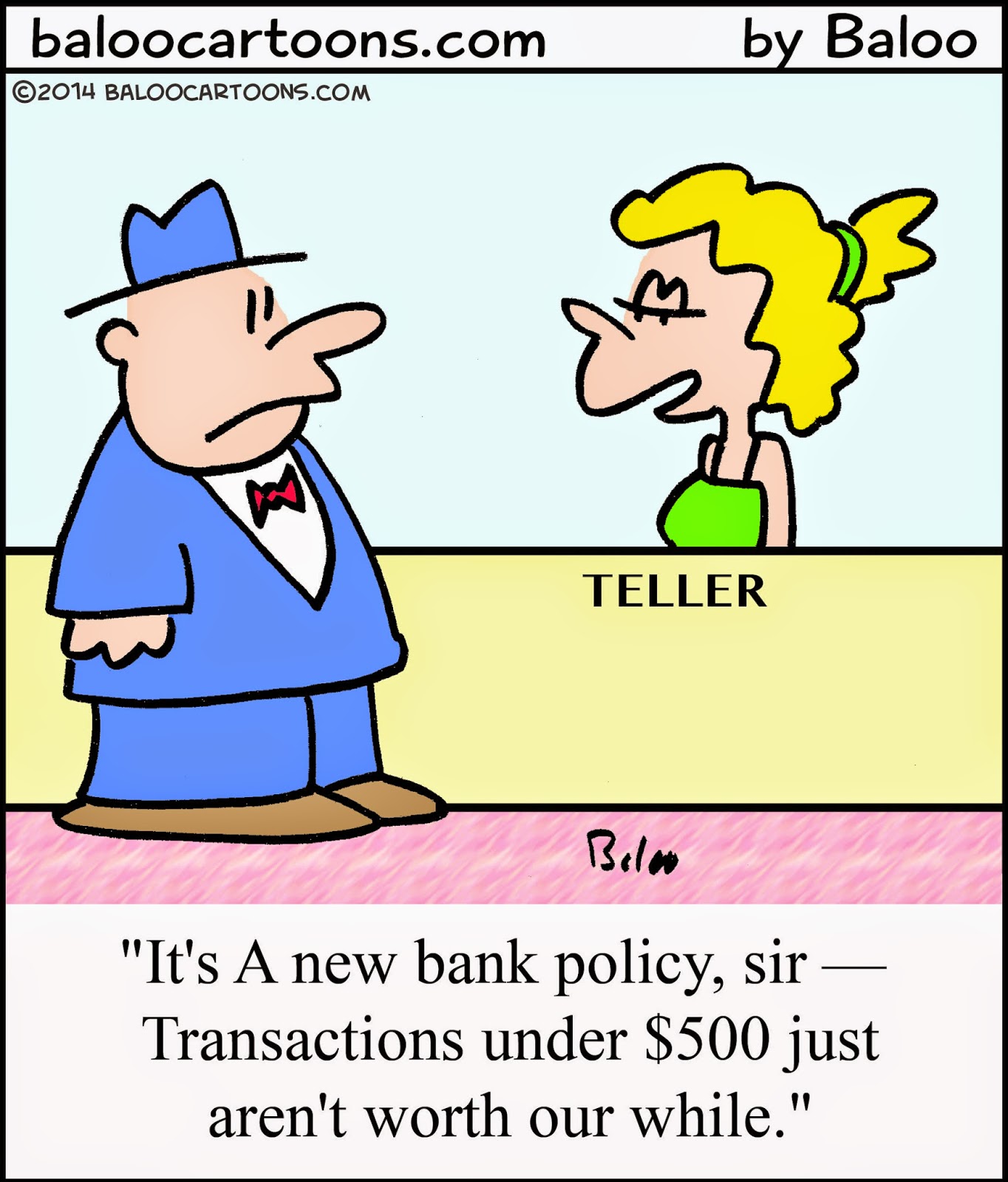 BALOO'S CARTOON BLOG: Banking cartoon