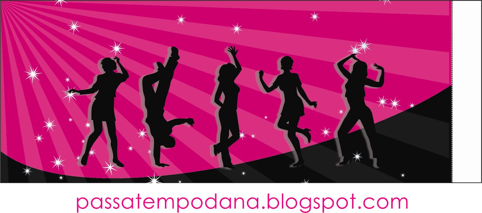 Passatempo da Ana: Kit Balada (Pink e Preto)