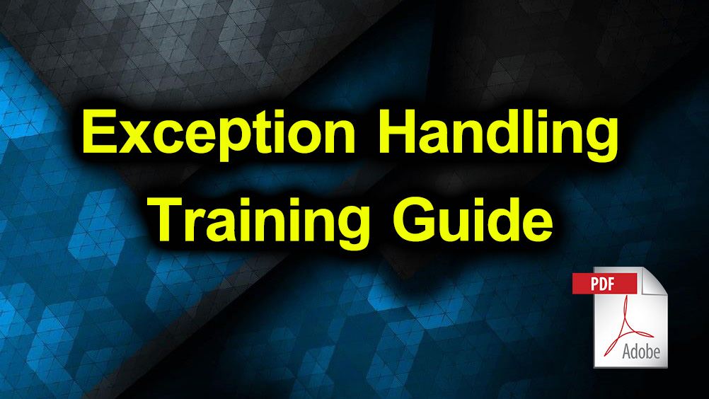 Exception Handling Training Guide Pdf Blue Prism For You