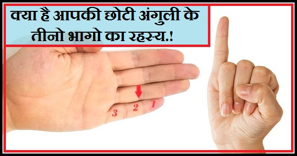 क्या है आपकी छोटी अंगुली के तीनो भागो का रहस्य.! - रेसिपीसीखो.कॉम
