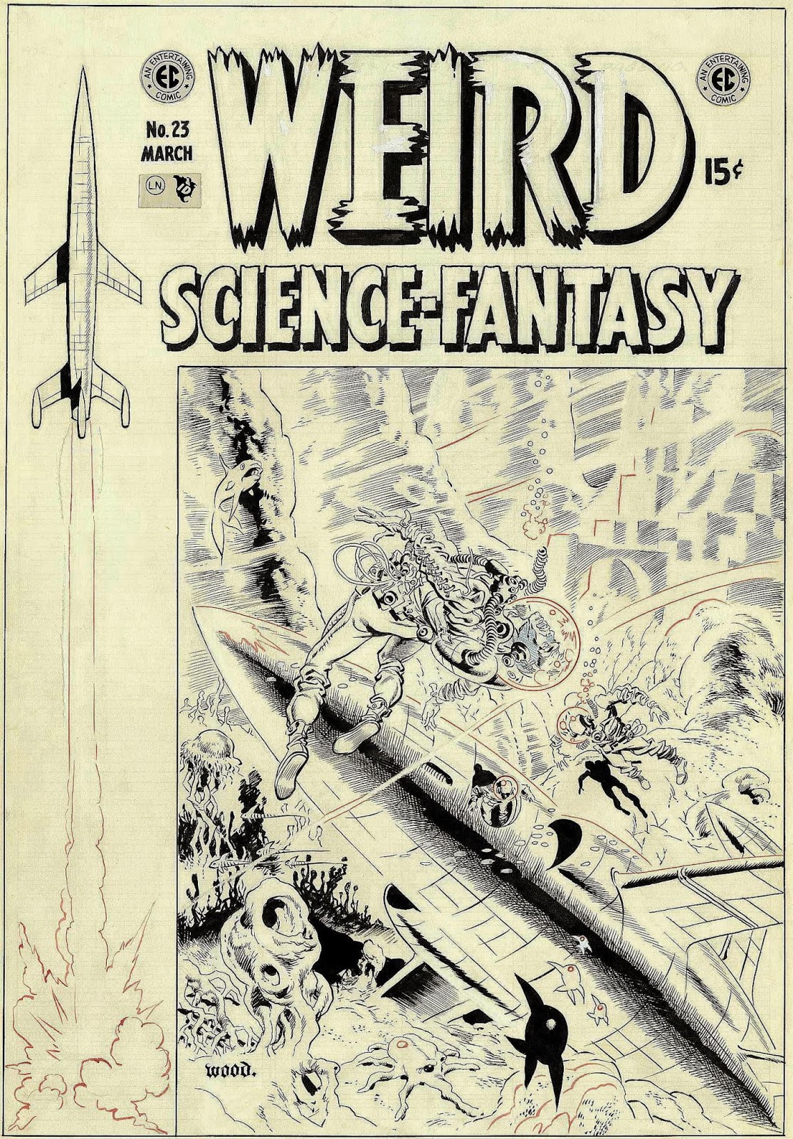 Cap'n's Comics: 5 Weird Science-Fantasy #23 Covers by Wally Wood