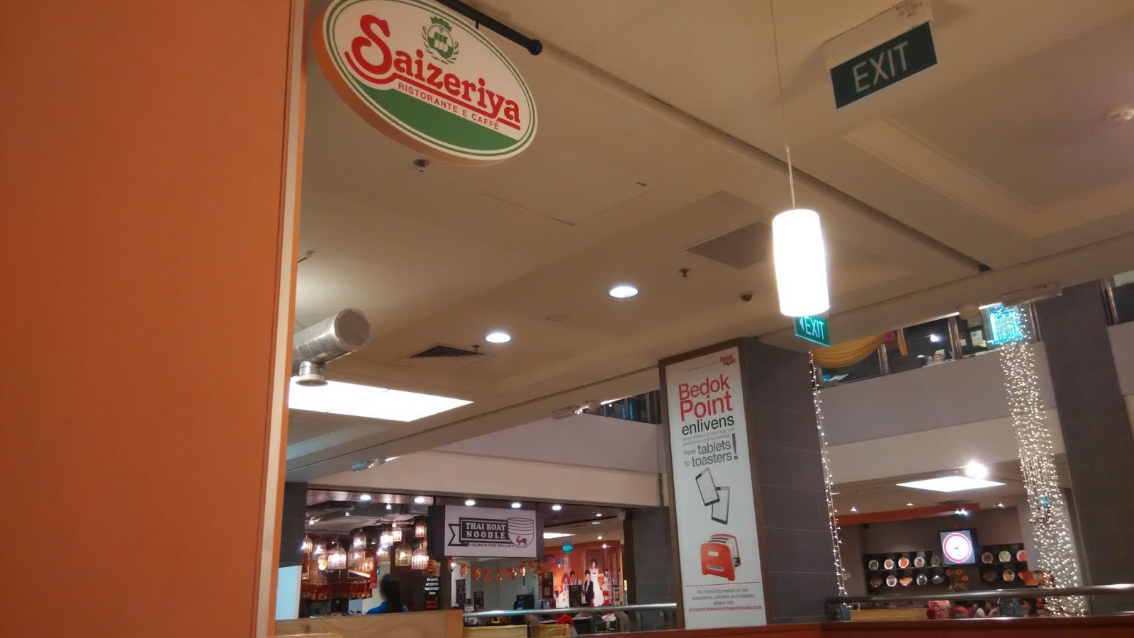 Our Journey : Singapore Bedok MRT - Bedok Point Mall Saizeriya Restaurant