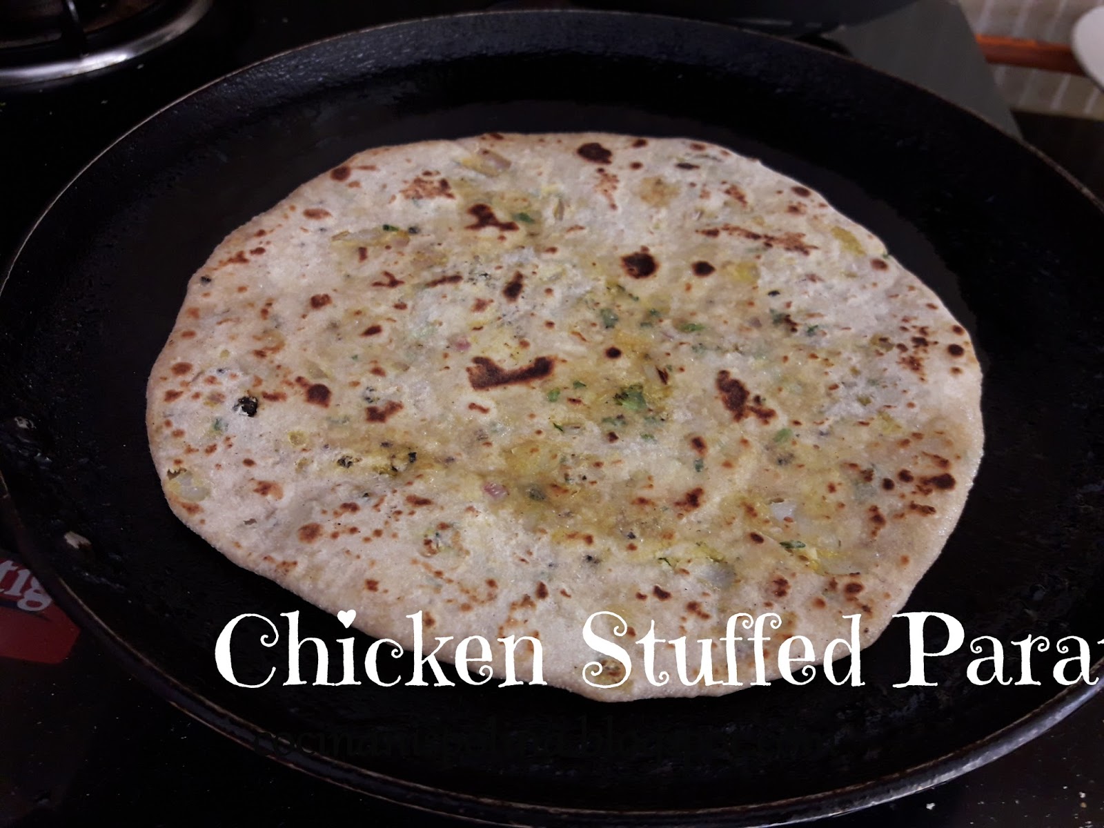 Cocinanispolina: {Recipe}Chicken Stuffed Paratha