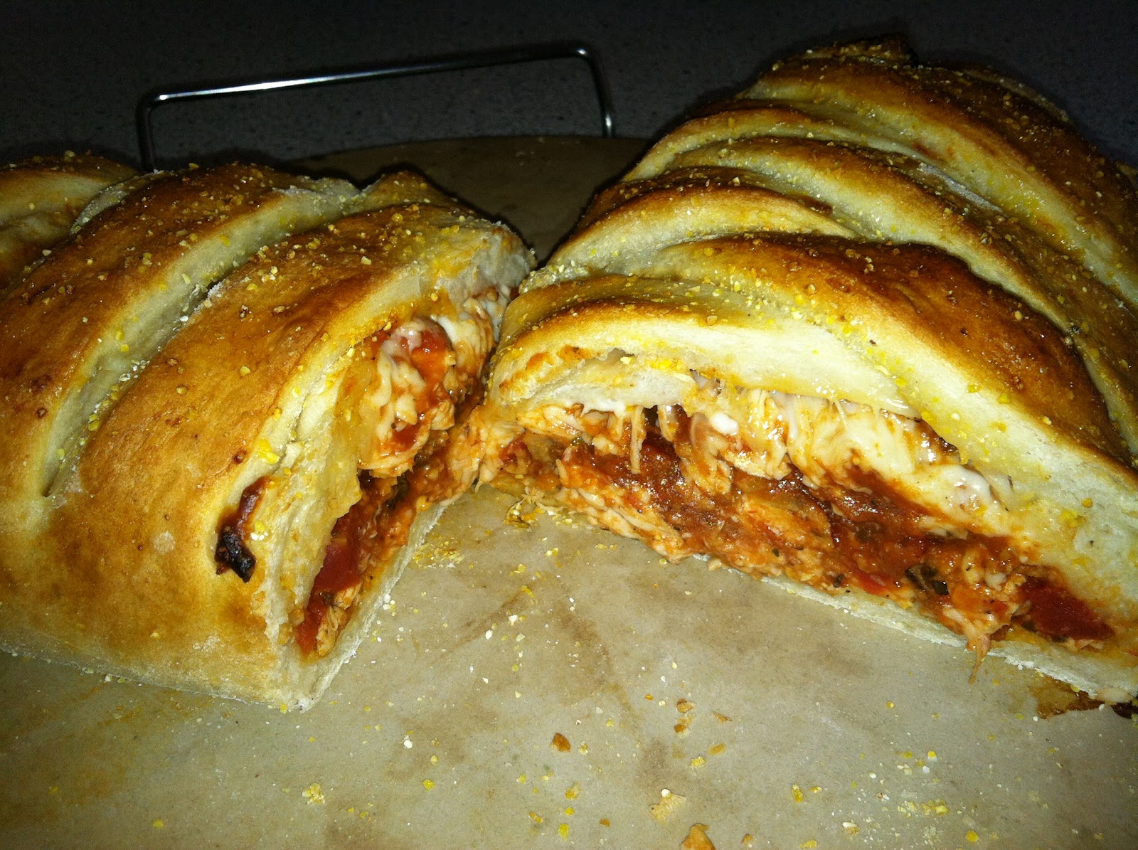 Eat, Decorate, Love.: Chicken Parm Calzone