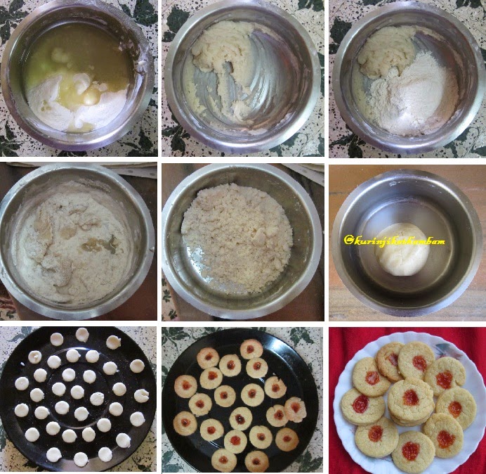 Jam Biscuit / Jam Cookies - Cookies Recipes ~ Kurinji Kathambam