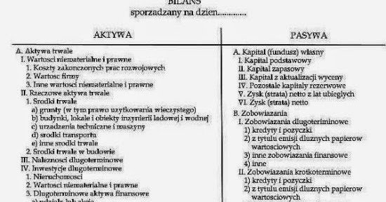 Technik ekonomista - to proste ! : Bilans- charakterystyka.