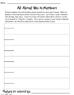 Classroom Freebies Too: Get to know your students in NUMBERS