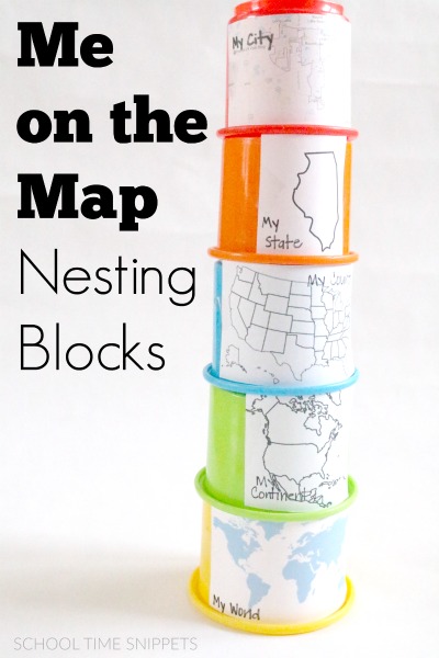 Where I Live Geography Nesting Blocks | School Time Snippets