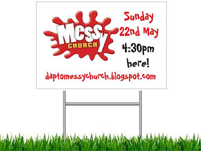 Messy Church @ Dapto Uniting: Messy Church banners have arrived!