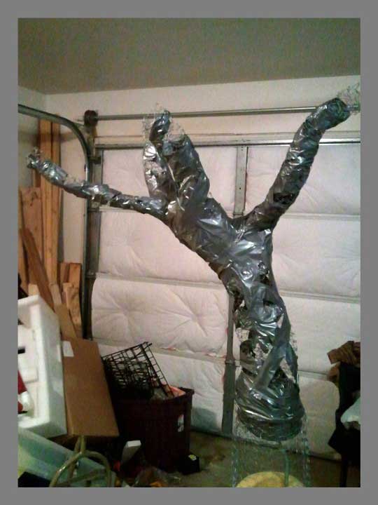 Art e-Journal: Acacia Tree Prop: Armature (Chicken Wire/Duct Tape)