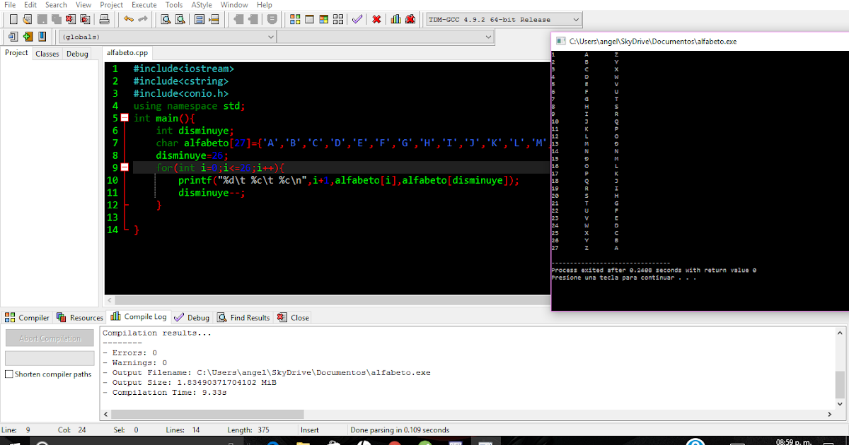 Desarrolla software utilizando programación estructurada